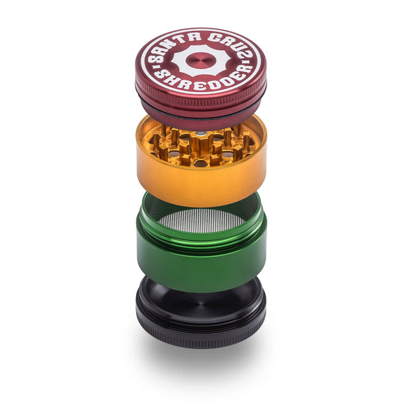 Aluminum 4 Piece Medium COG Grinders - Santa Cruz Shredder Wholesale