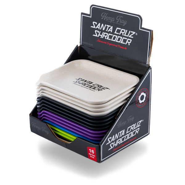 Hemp Rolling Tray Small - SCS Logo - Santa Cruz Shredder Wholesale